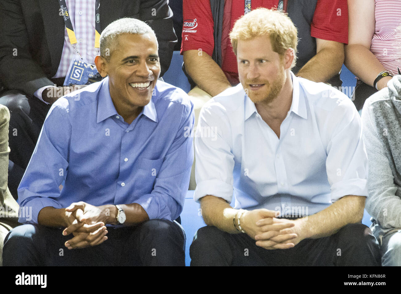Prince Harry attends Wheel Chair Basket Ball at the Pan AM stadium as ...