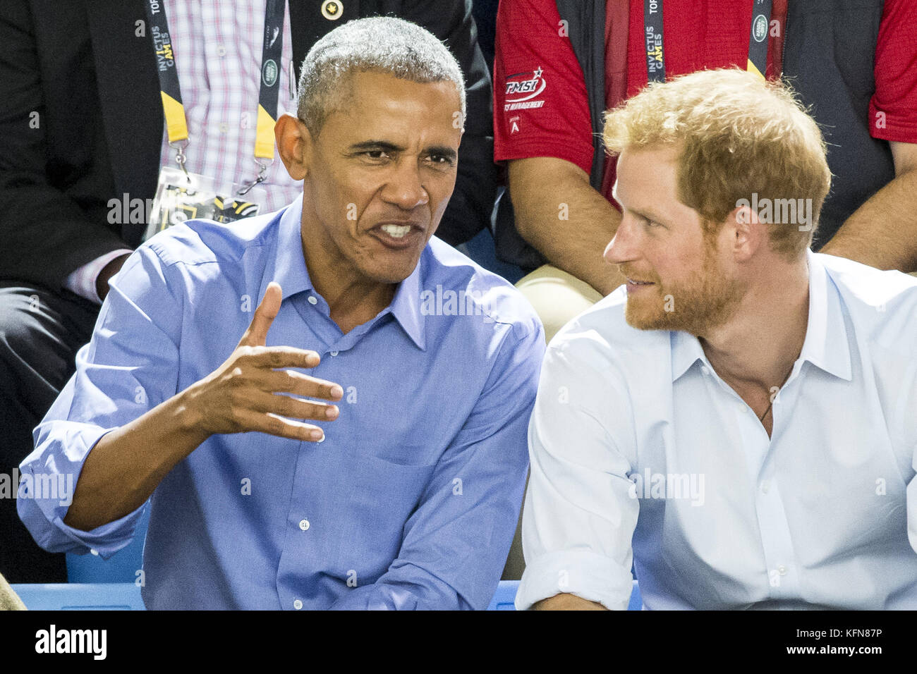 Prince Harry attends Wheel Chair Basket Ball at the Pan AM stadium as ...