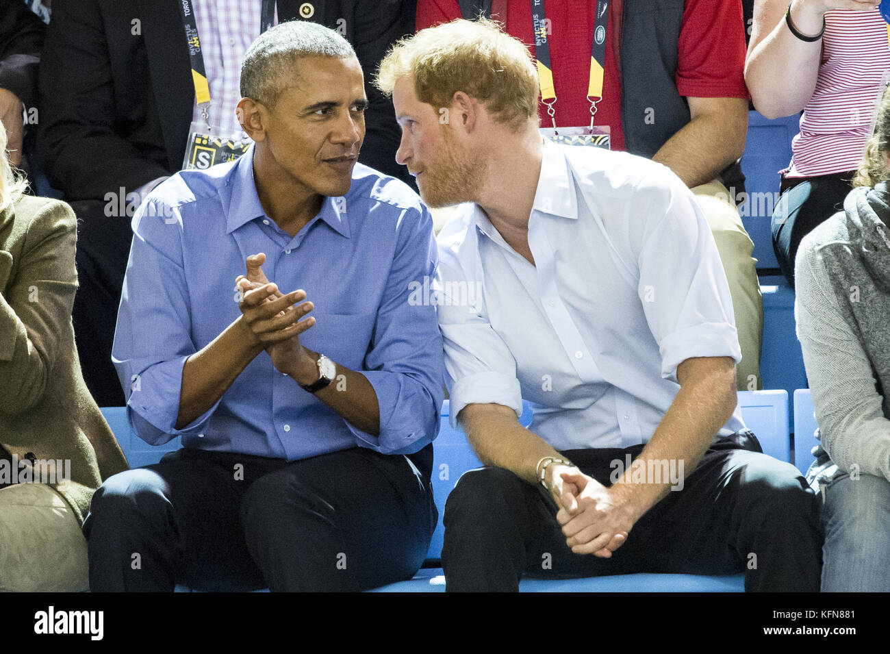 Prince Harry attends Wheel Chair Basket Ball at the Pan AM stadium as ...
