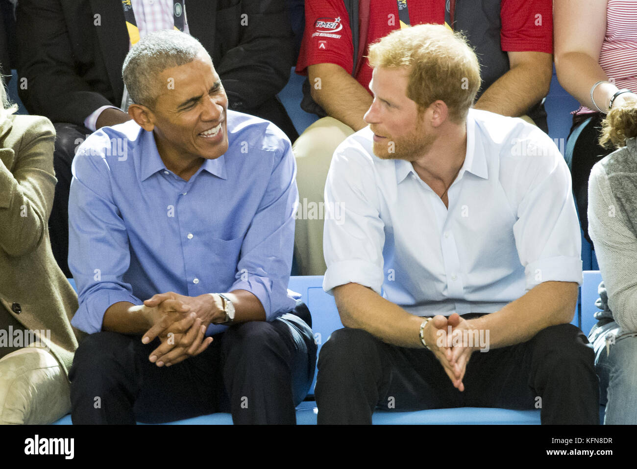 Prince Harry attends Wheel Chair Basket Ball at the Pan AM stadium as ...