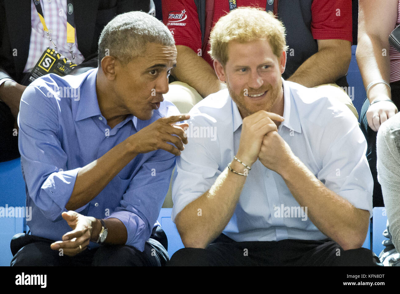 Prince Harry attends Wheel Chair Basket Ball at the Pan AM stadium as ...