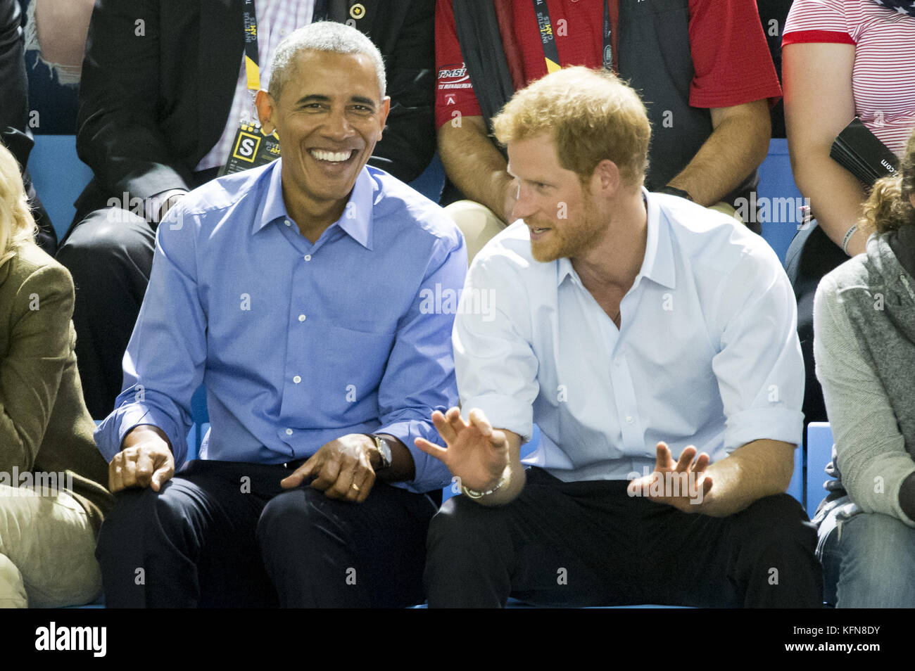 Prince Harry attends Wheel Chair Basket Ball at the Pan AM stadium as ...