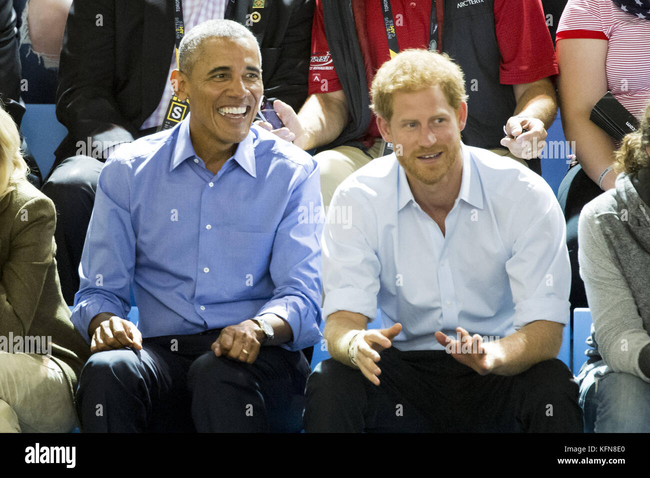 Prince Harry attends Wheel Chair Basket Ball at the Pan AM stadium as ...