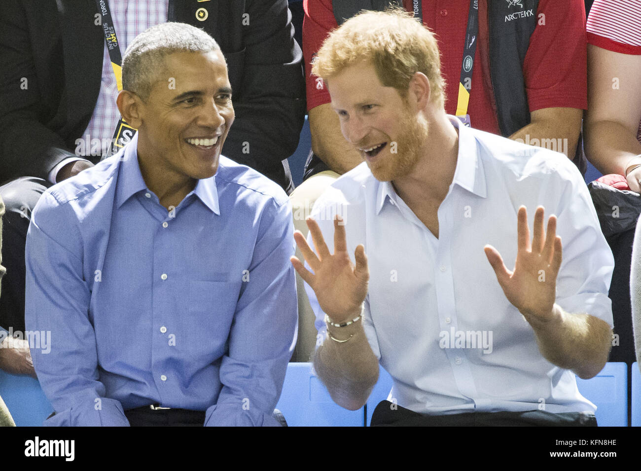 Prince Harry attends Wheel Chair Basket Ball at the Pan AM stadium as ...