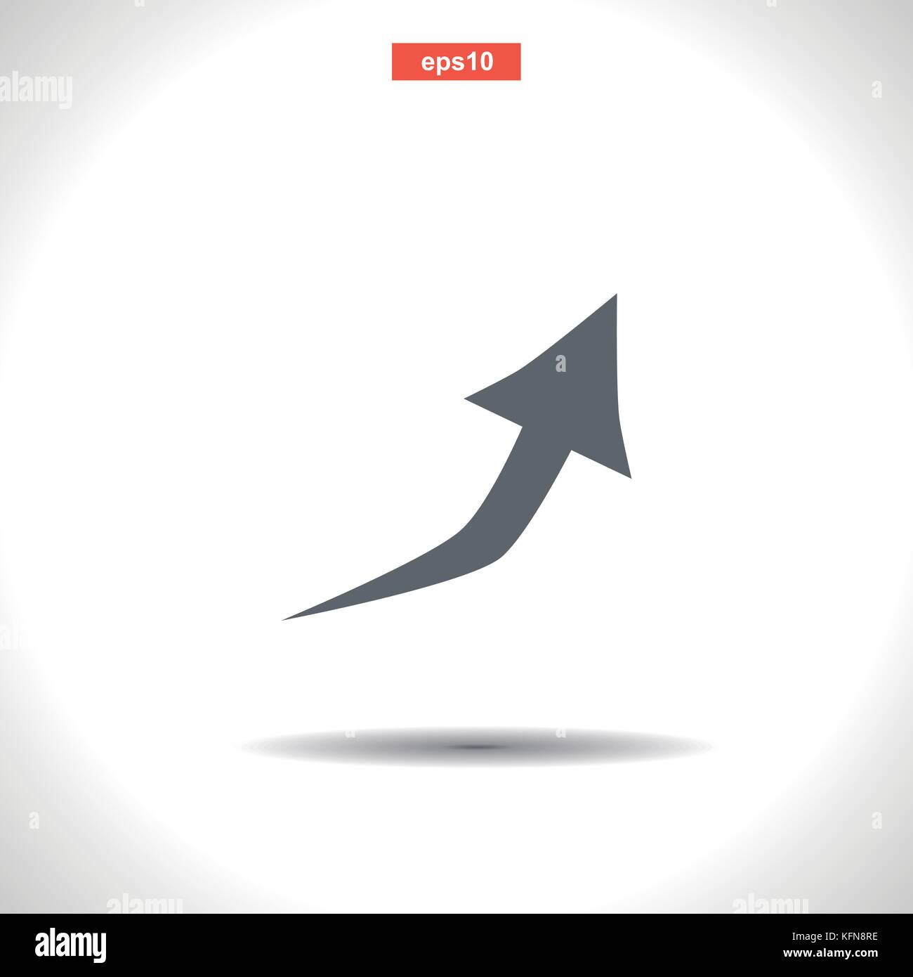 Vector arrow icon. Indicates the up direction Stock Vector Image & Art ...