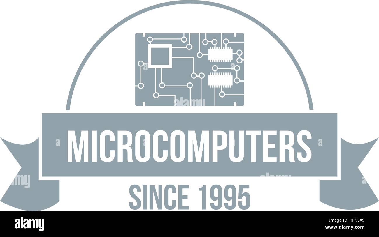 Microcomputers logo, simple gray style Stock Vector Image & Art - Alamy