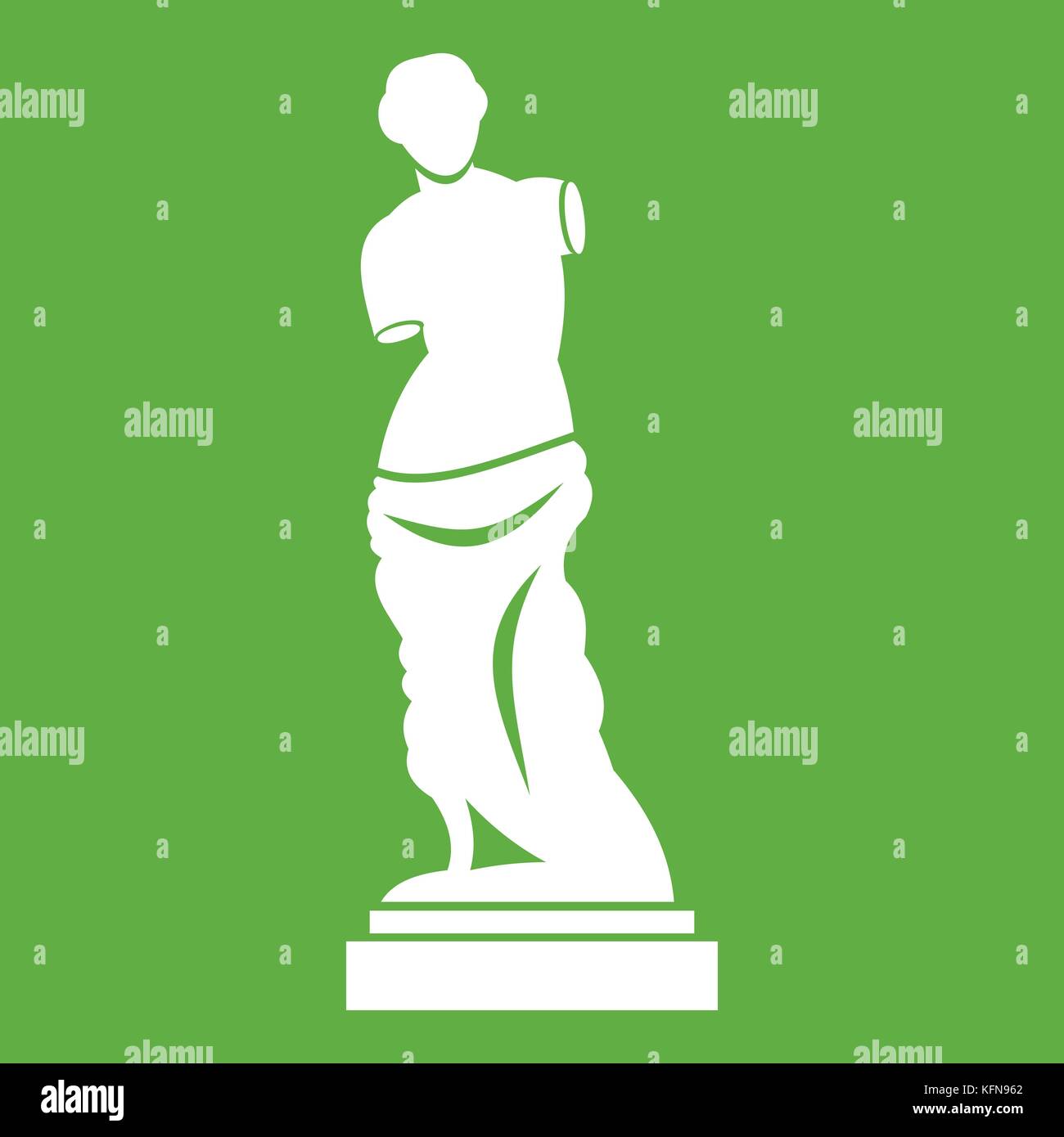 Ancient statue icon green Stock Vector Image & Art - Alamy
