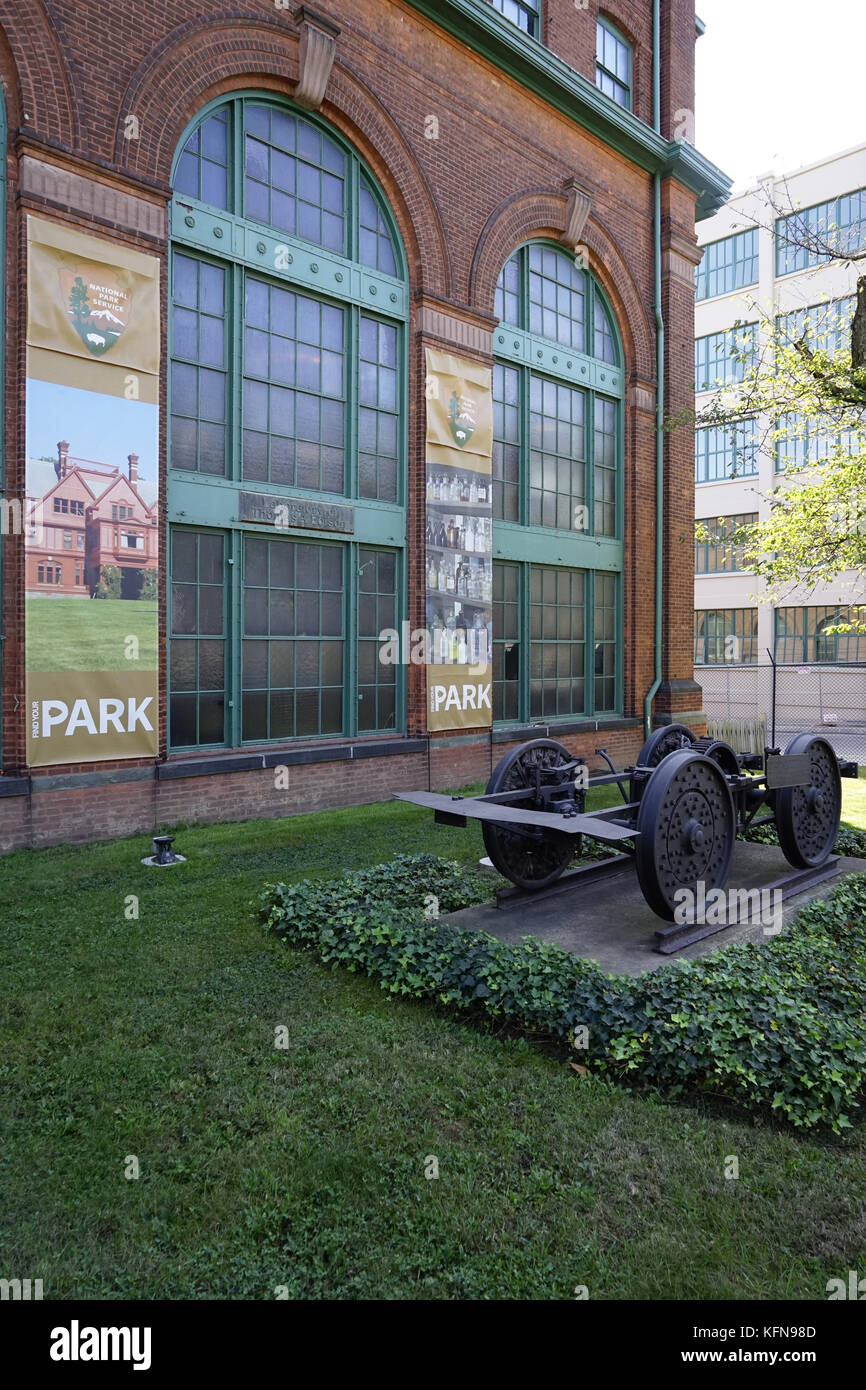 The truck of 2nd commercial electric railroad locomotive built by ...