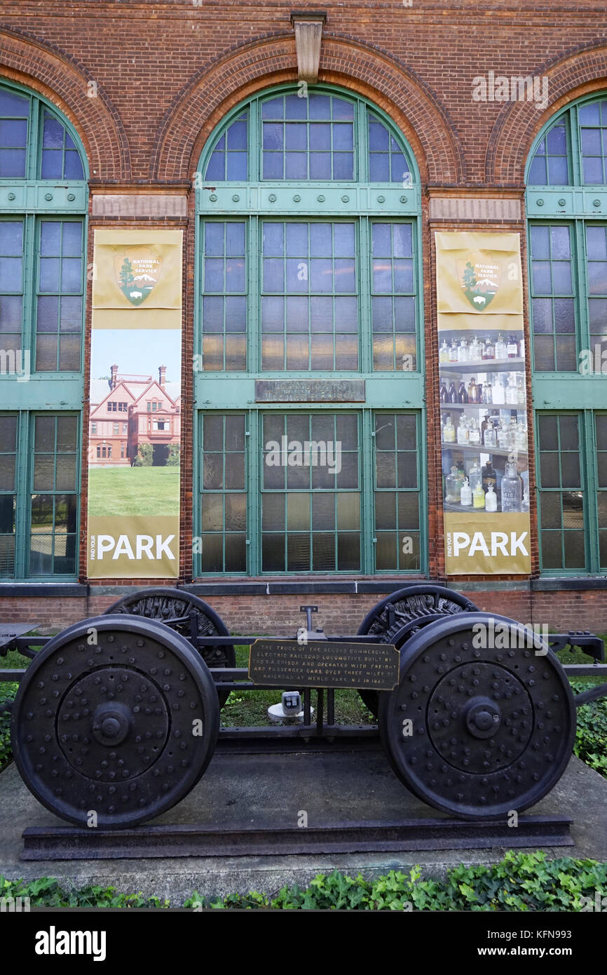 The truck of 2nd commercial electric railroad locomotive built by ...