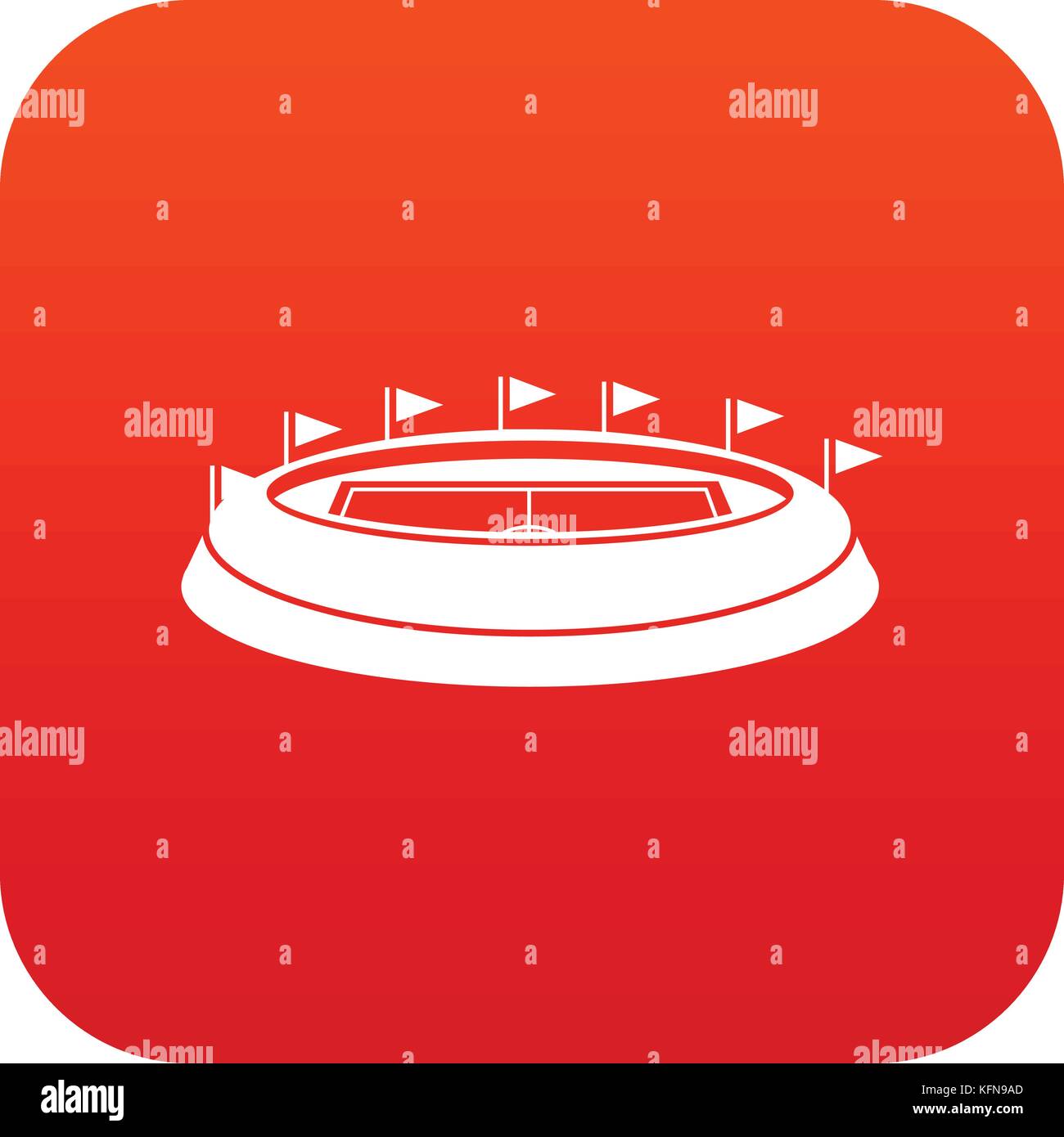 Stadium icon digital red Stock Vector Image & Art - Alamy