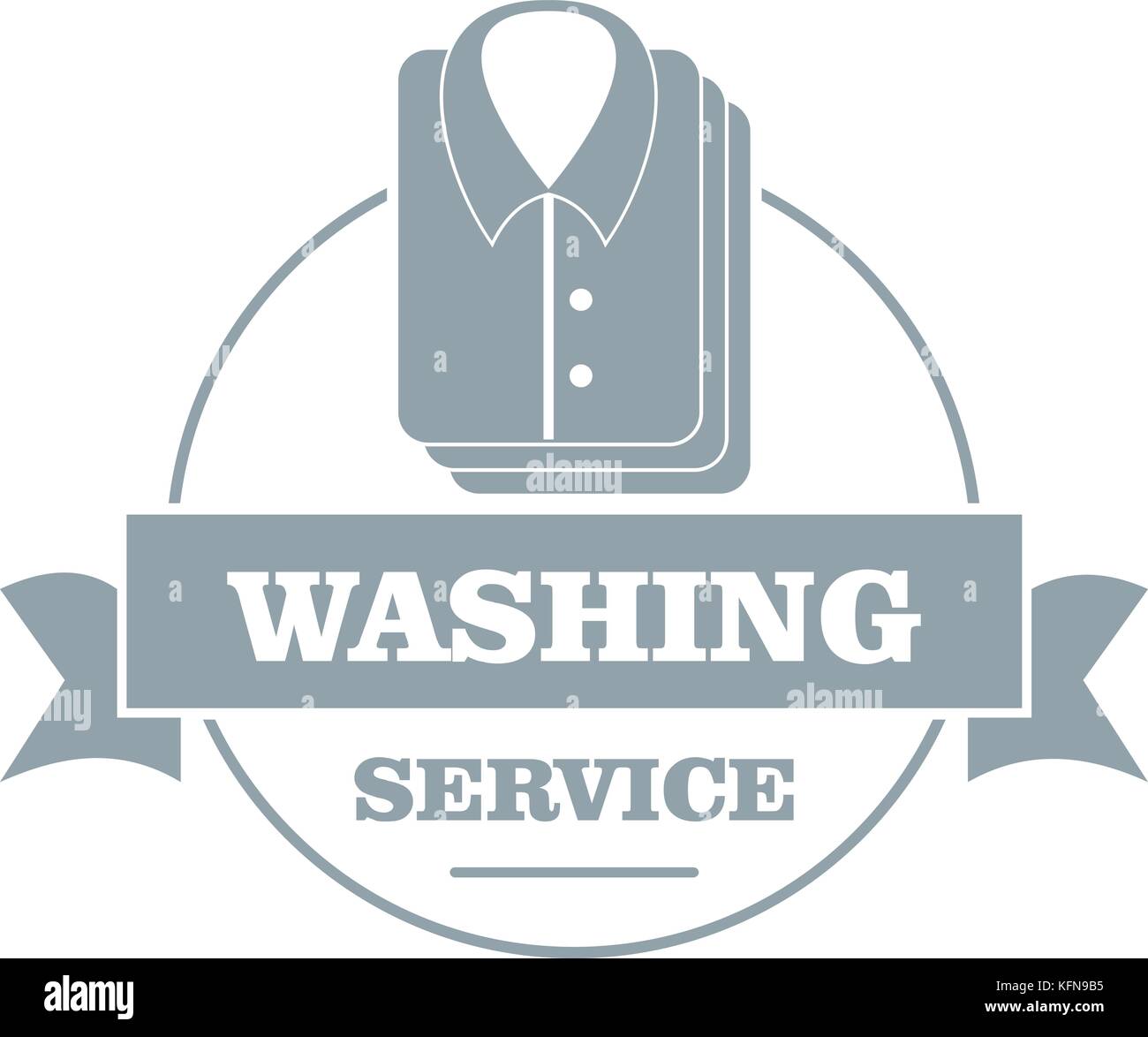Washing service logo, simple gray style Stock Vector Image & Art - Alamy