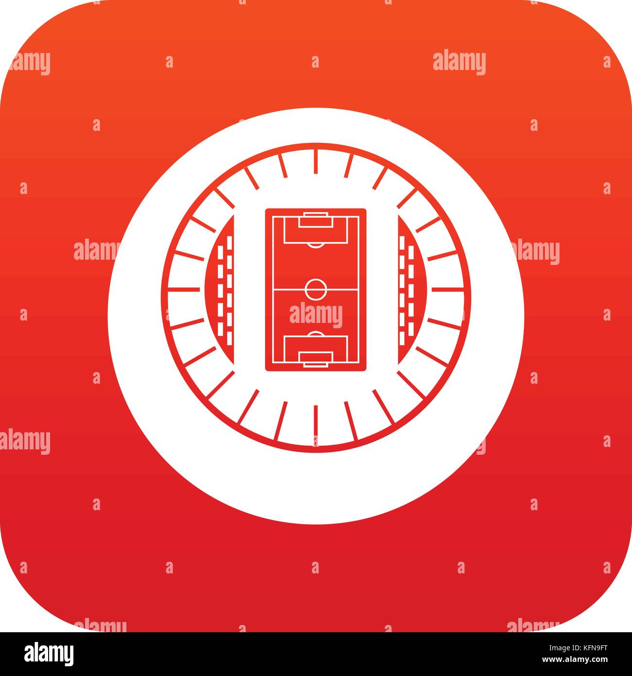 Round stadium top view icon digital red Stock Vector Image & Art - Alamy