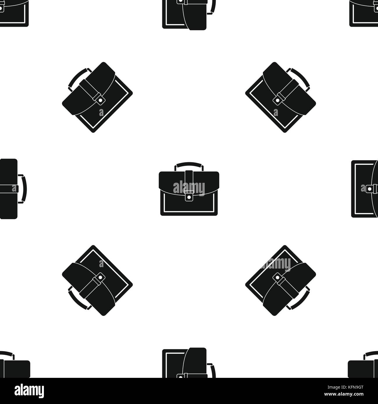 Business briefcase pattern seamless black Stock Vector Image & Art - Alamy