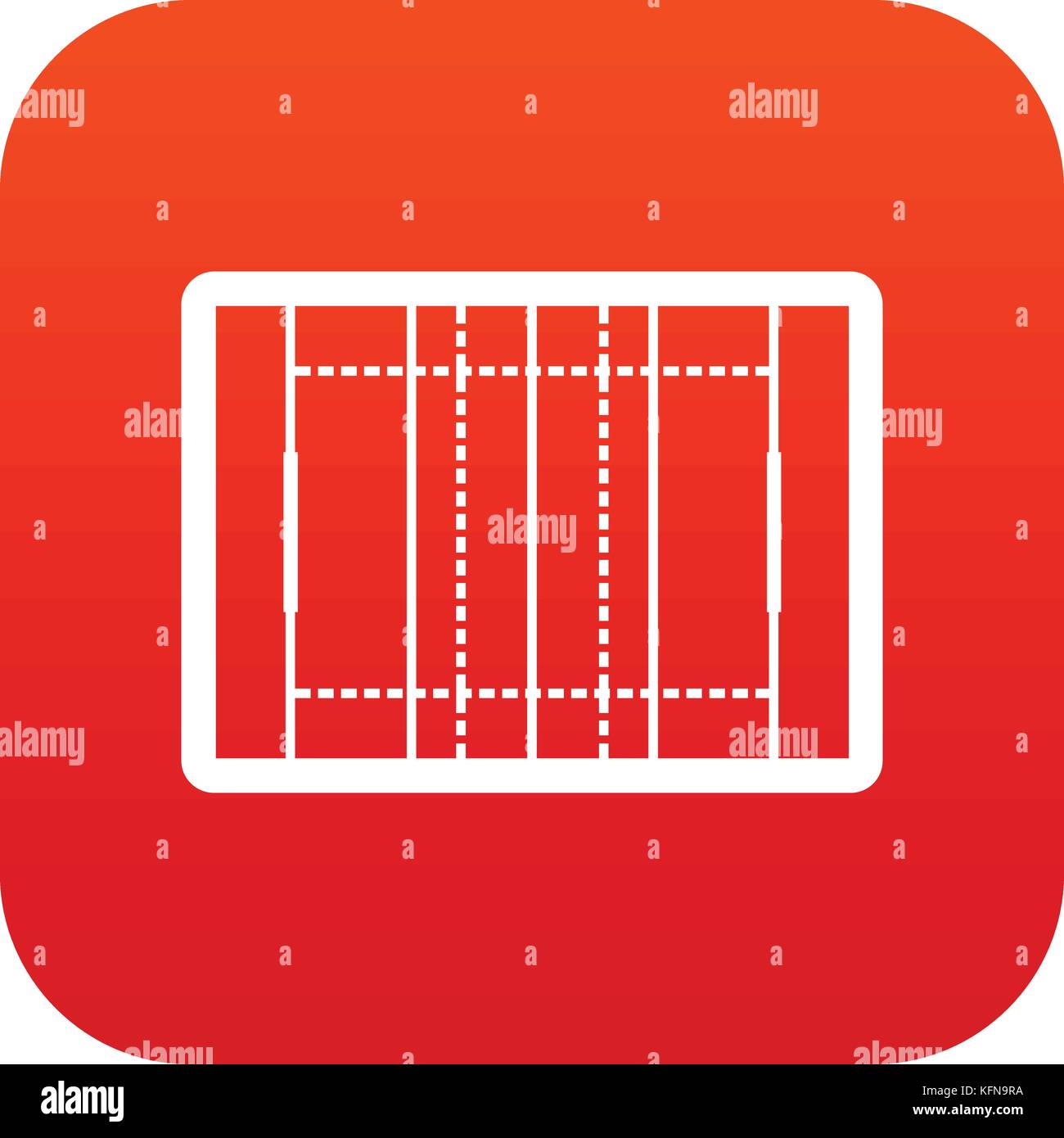 Rugby field icon digital red Stock Vector Image & Art - Alamy