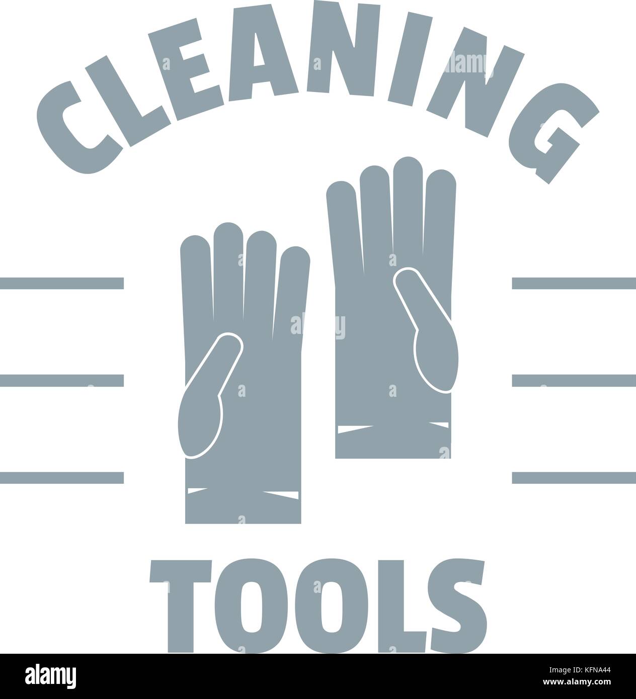 Cleaning tools logo, simple gray style Stock Vector Image & Art - Alamy