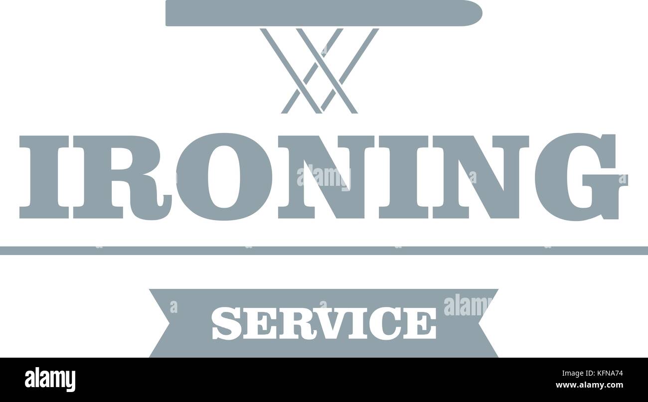 Ironing service logo, simple gray style Stock Vector Image & Art - Alamy