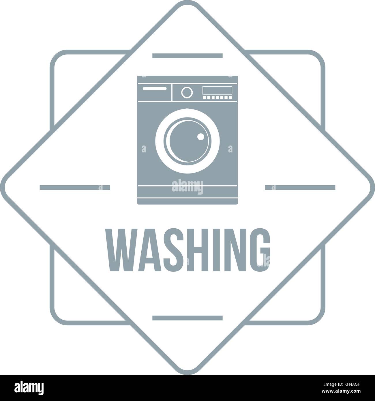 Washing logo, simple gray style Stock Vector Image & Art - Alamy