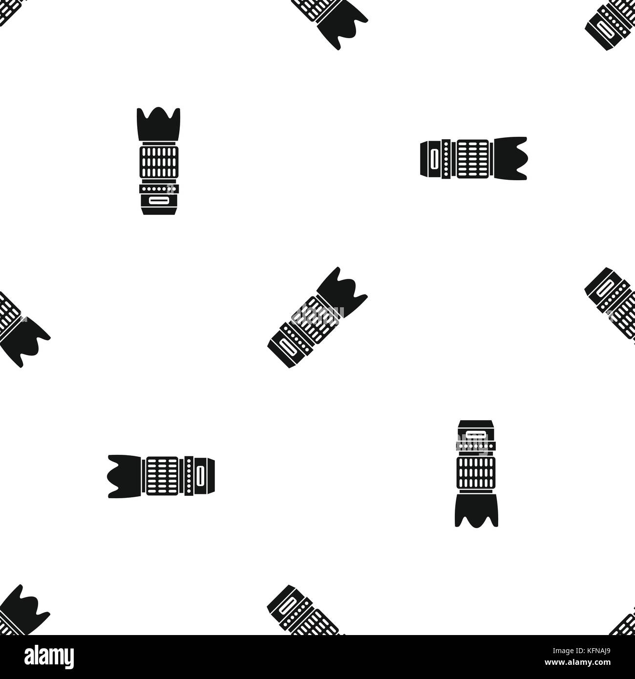 Interchangeable lens for camera pattern seamless black Stock Vector ...