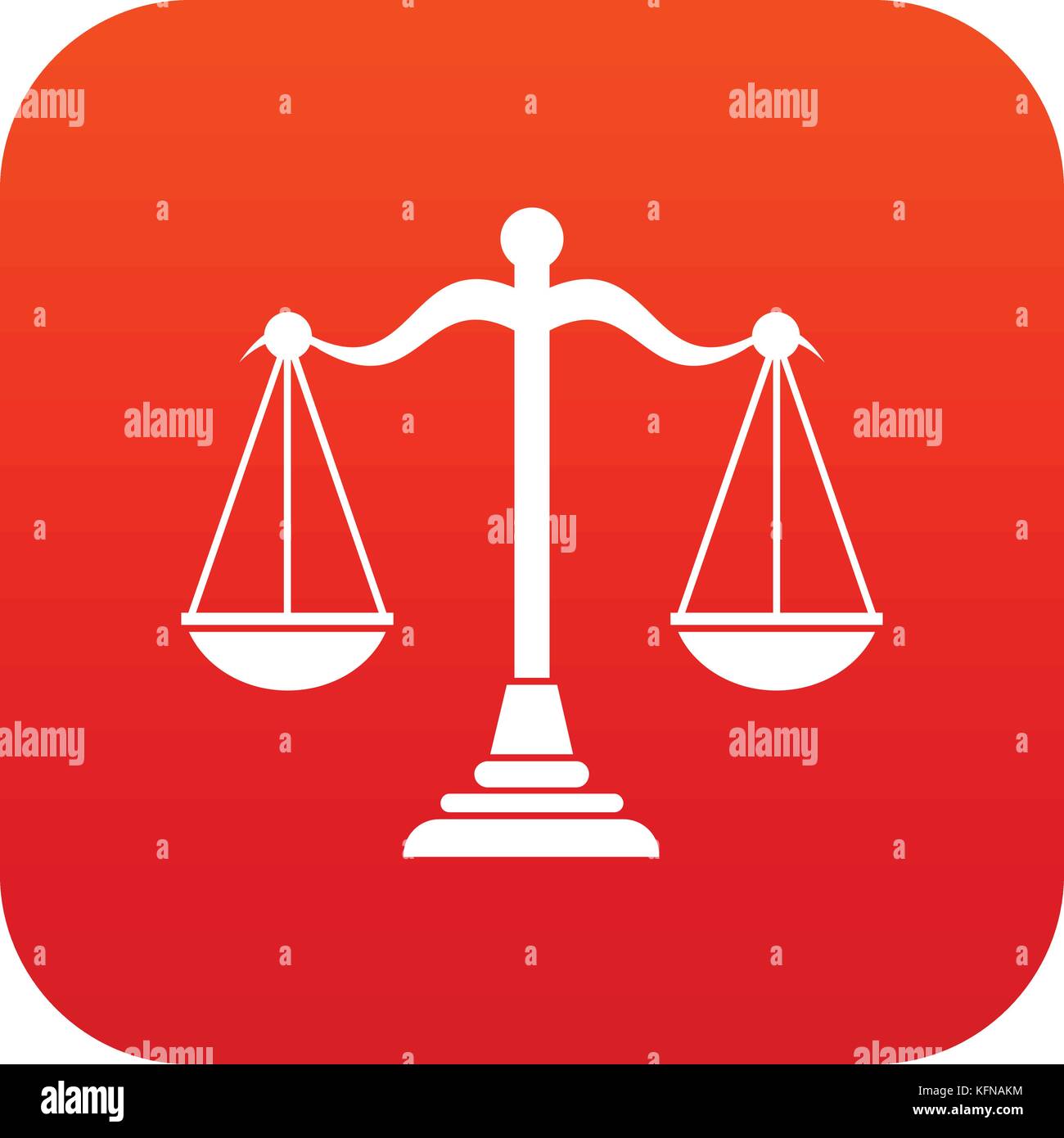 Balance scale icon digital red Stock Vector Image & Art - Alamy