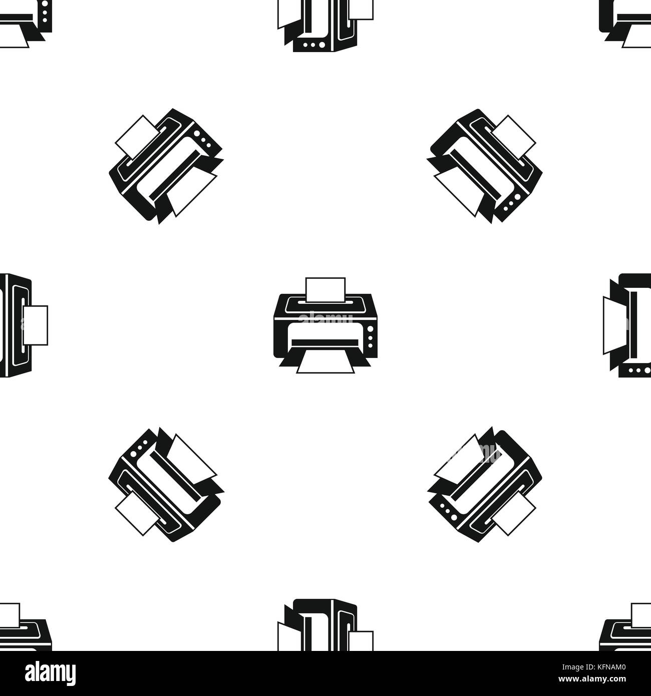 Printer pattern seamless black Stock Vector Image & Art - Alamy
