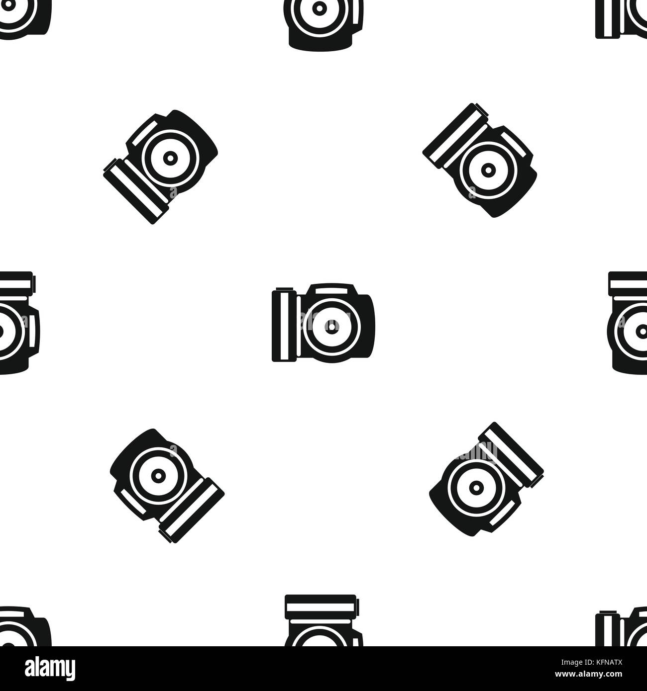 Camera pattern seamless black Stock Vector Image & Art - Alamy