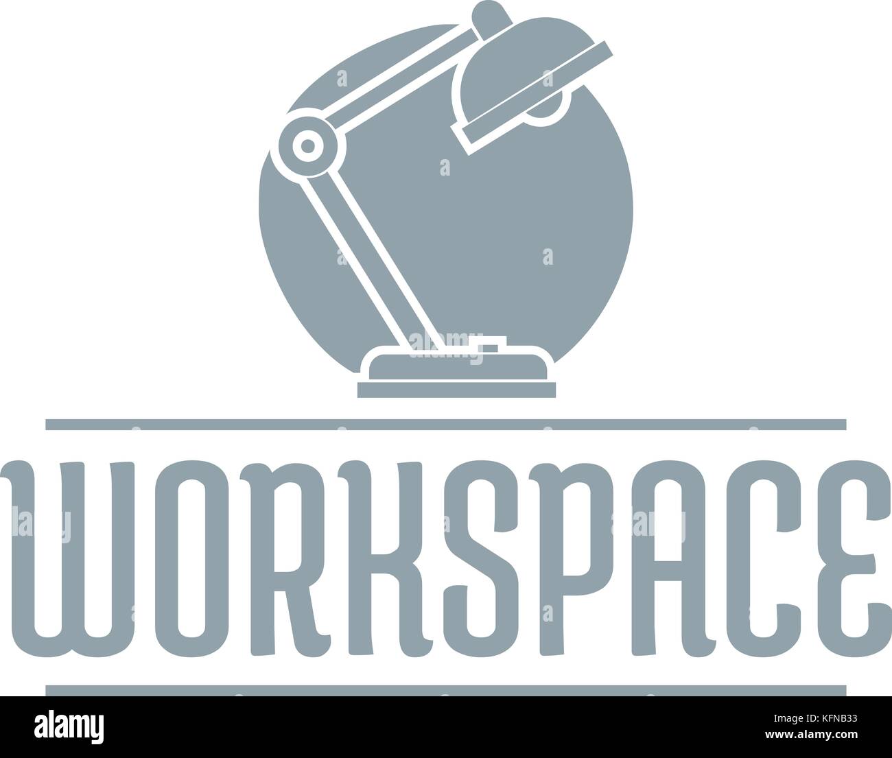 Workspace logo, simple gray style Stock Vector Image & Art - Alamy