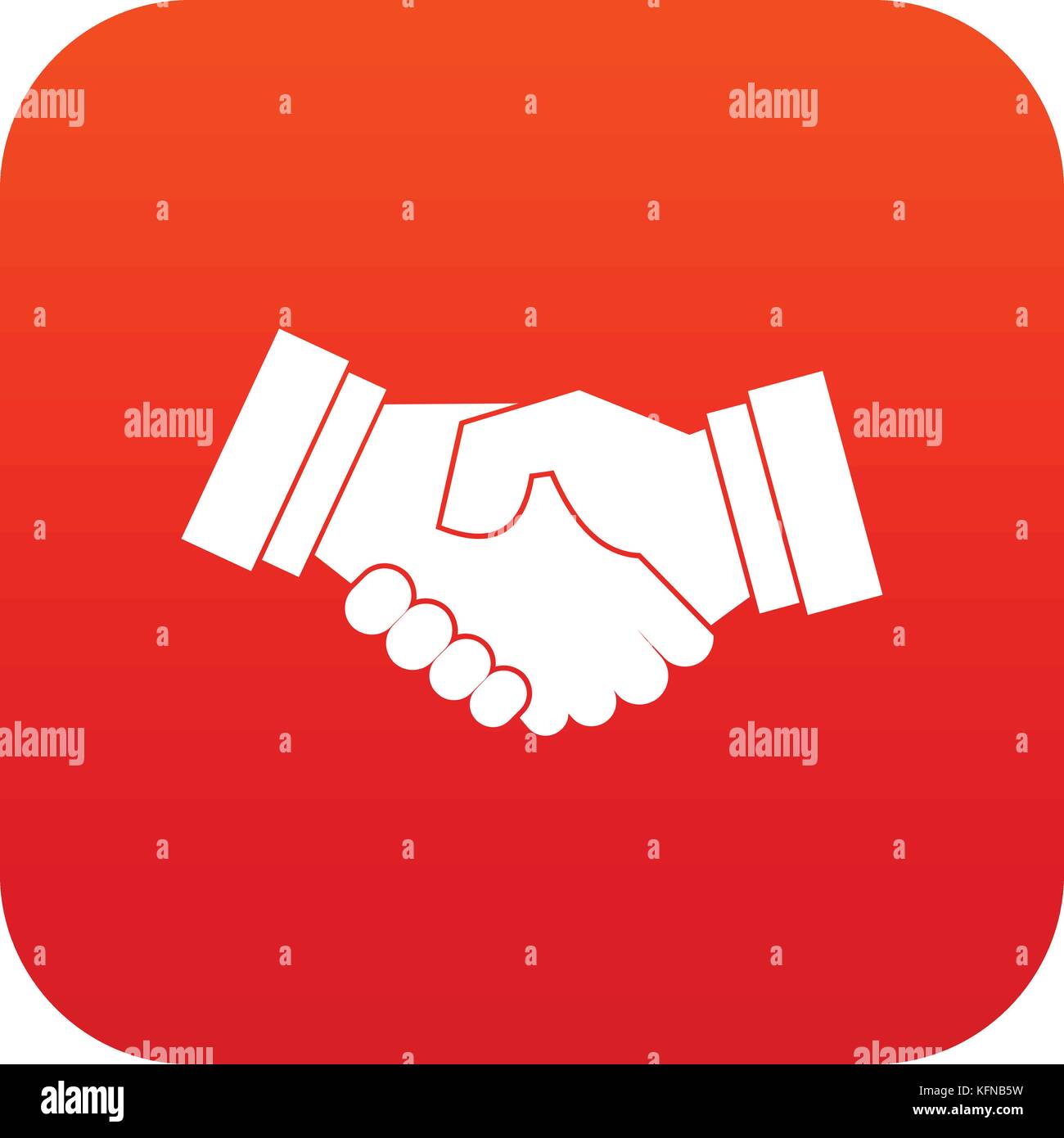 Handshake icon digital red Stock Vector Image & Art - Alamy
