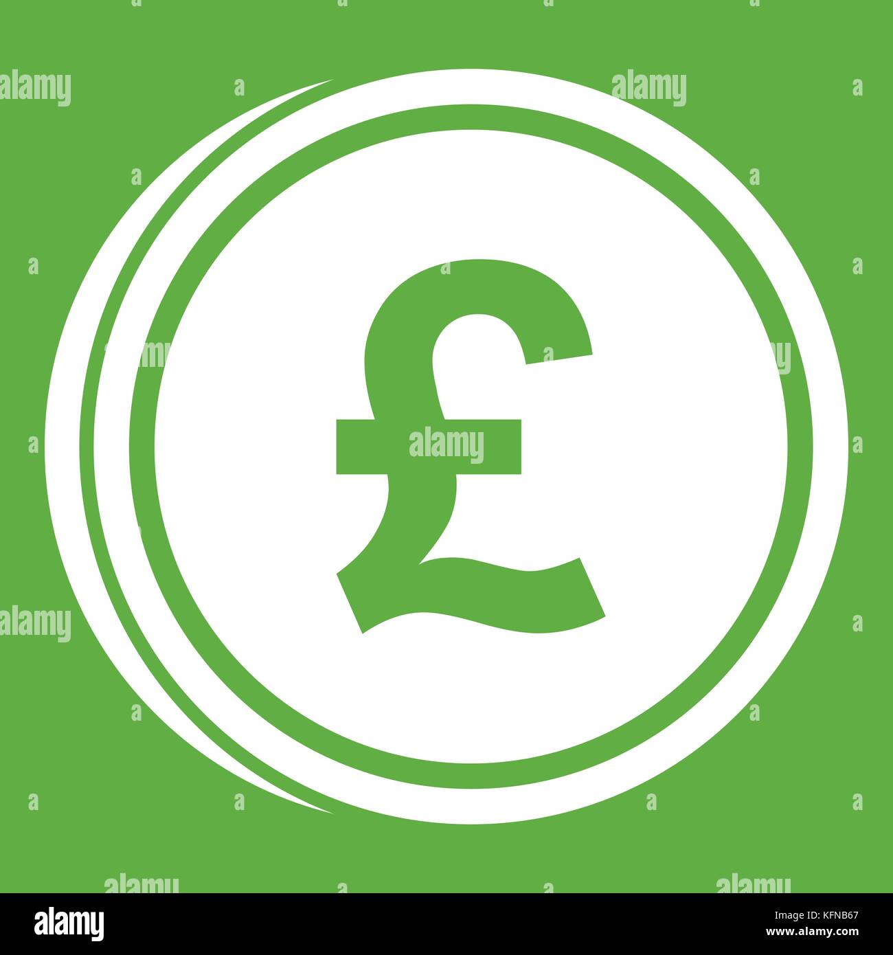Coins of pound icon green Stock Vector Image & Art - Alamy