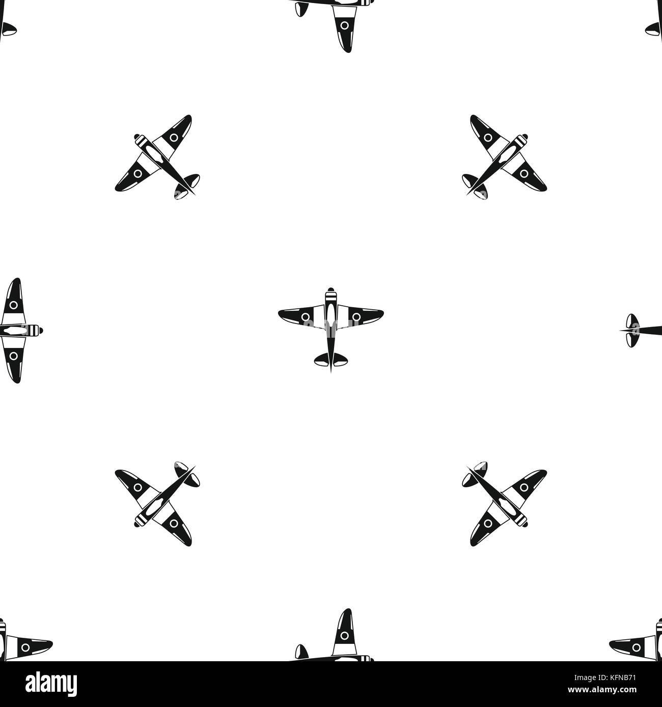 Military fighter plane pattern seamless black Stock Vector Image & Art ...