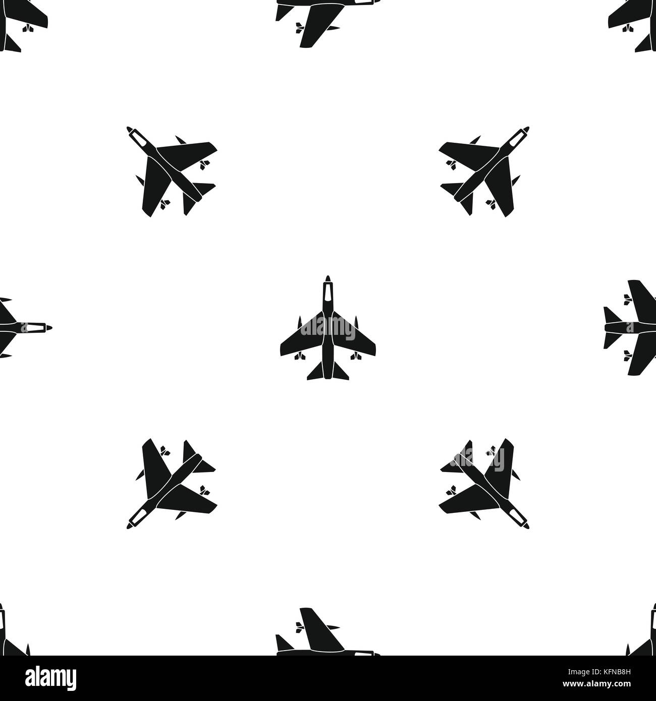 Armed fighter jet pattern seamless black Stock Vector Image & Art - Alamy