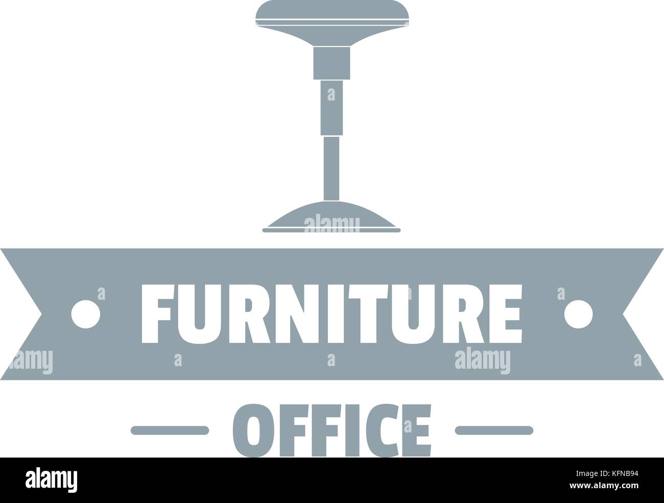 Chair office logo, simple gray style Stock Vector Image & Art - Alamy