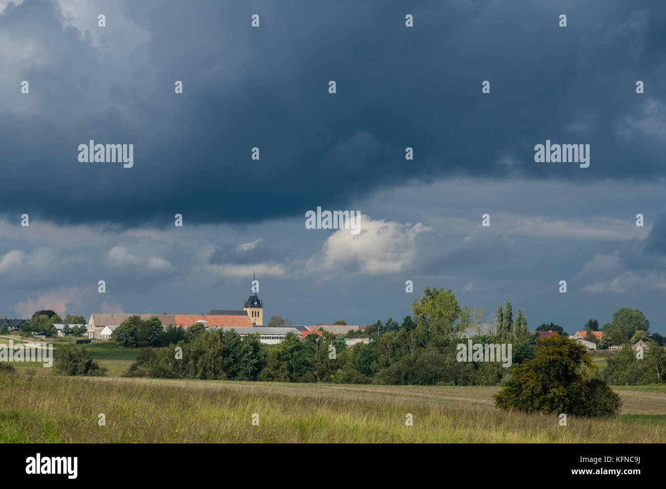Blick auf Hayn im Harz Stock Photo - Alamy