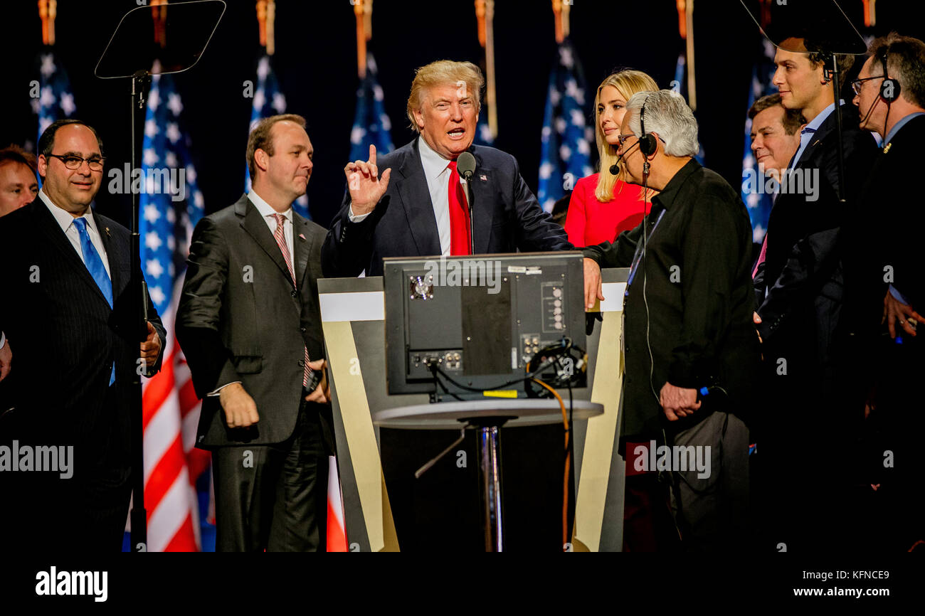 Cleveland Ohio, USA, 21th July , 2016 Donald Trump, Rick Gates, Ivanka ...