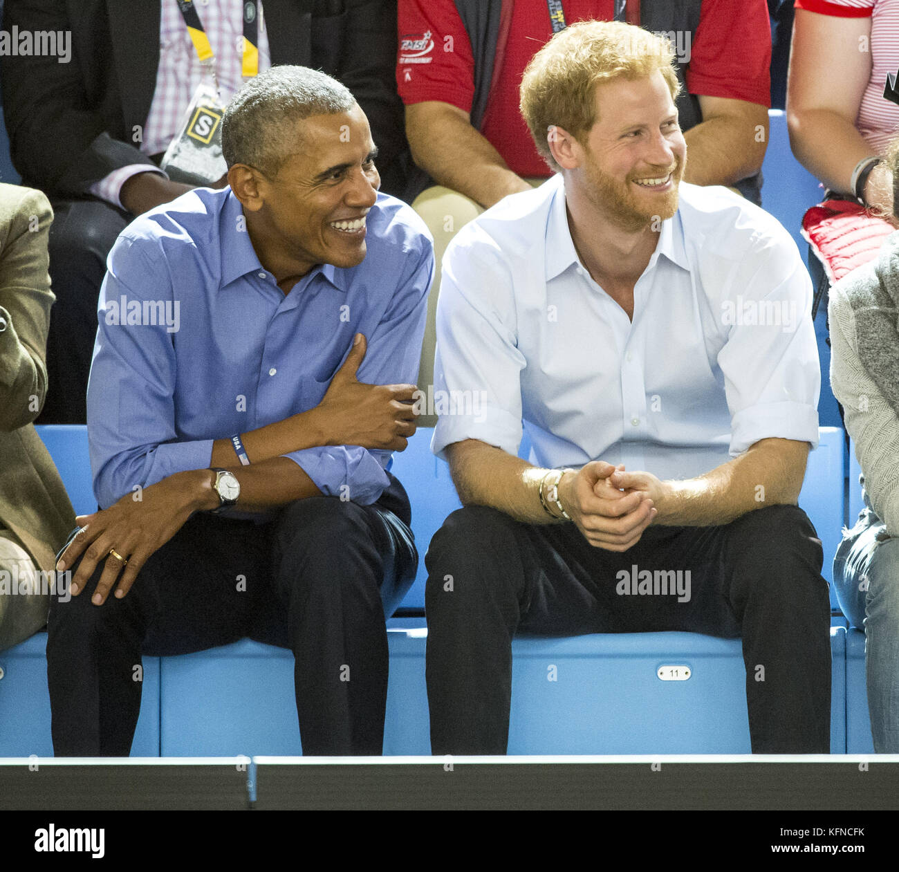 Prince Harry attends Wheel Chair Basket Ball at the Pan AM stadium as ...