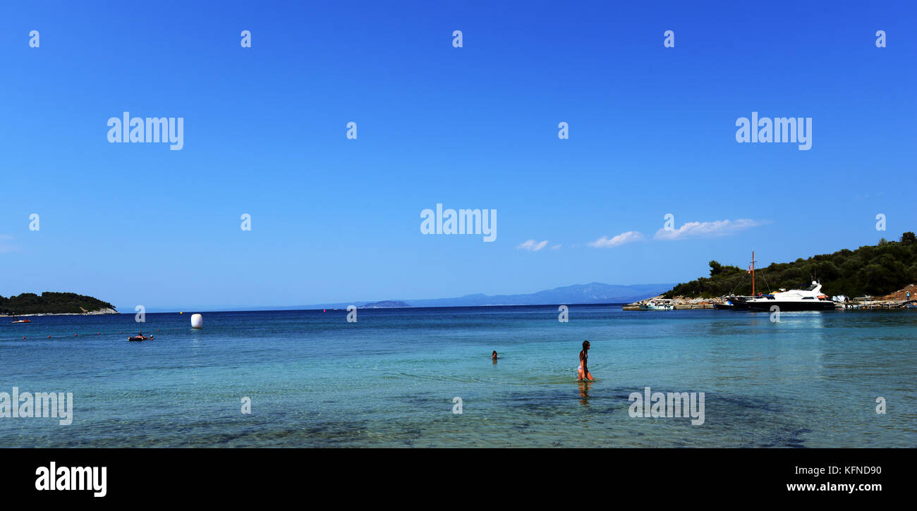 The Paliouri Beach in Halkidiki, Greece Stock Photo - Alamy
