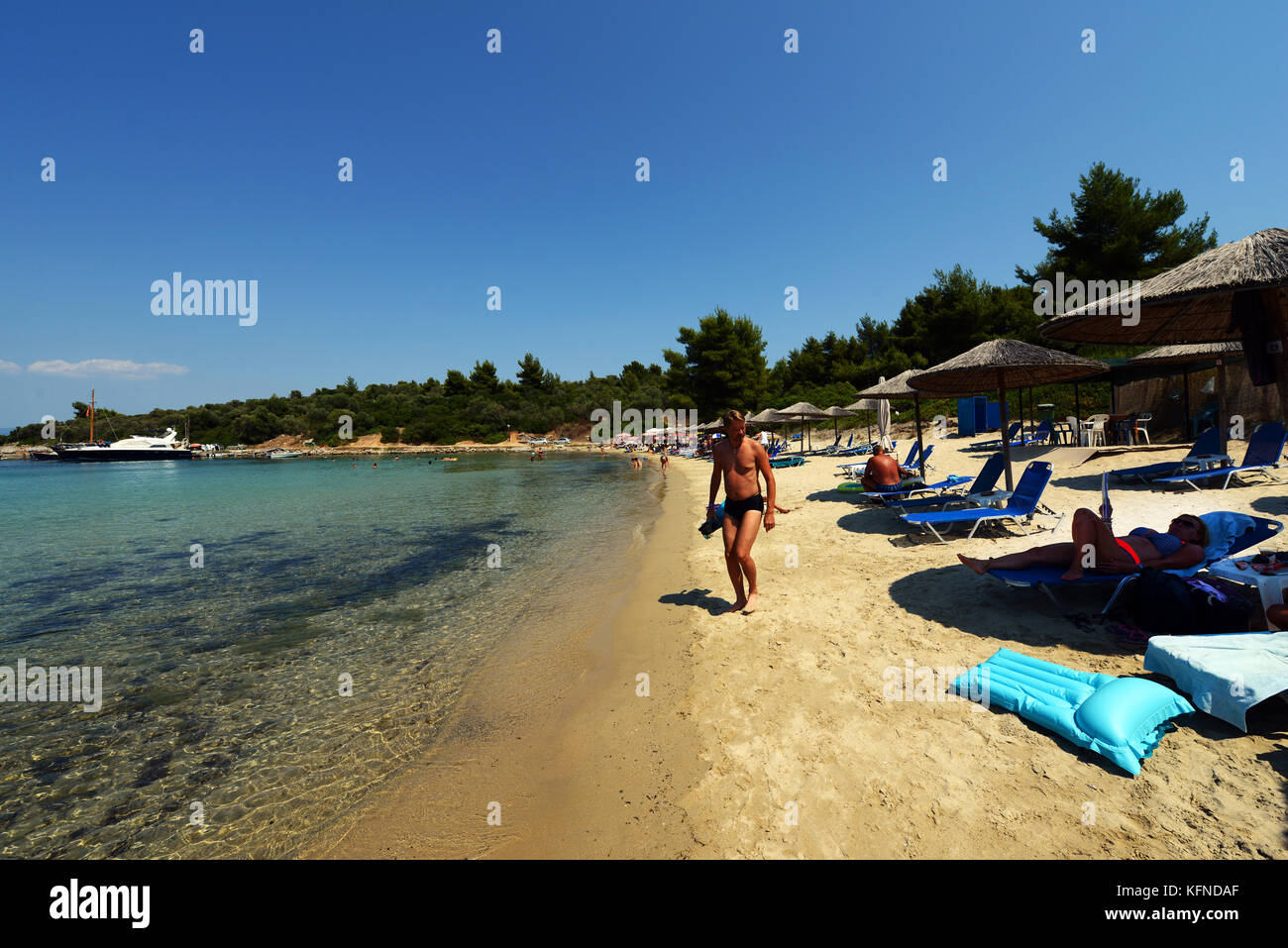 The Paliouri Beach in Halkidiki, Greece Stock Photo - Alamy