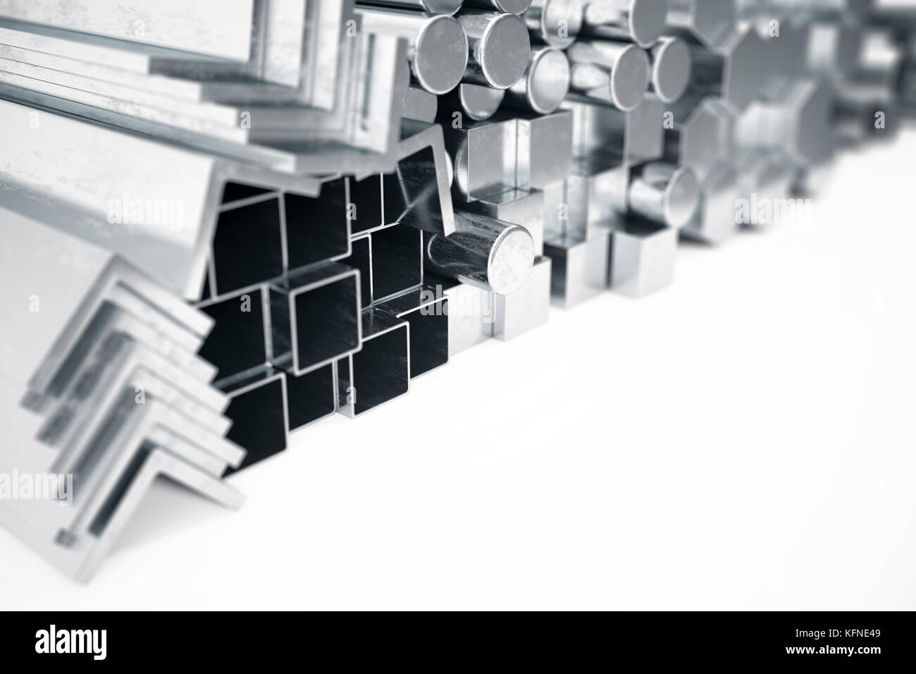 Cylindrical metal steel profiles, hexagonal metal steel profiles ...