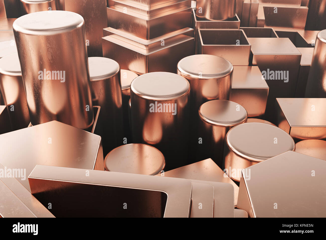 Cylindrical copper steel profiles, hexagonal copper steel profiles ...