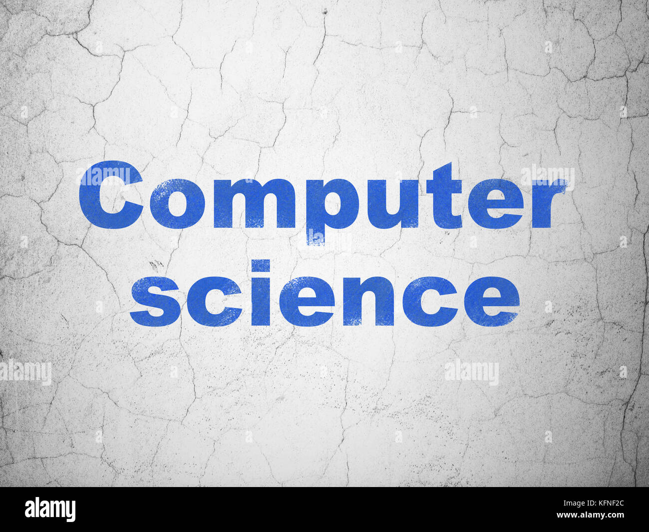 Science concept: Computer Science on wall background Stock Photo - Alamy
