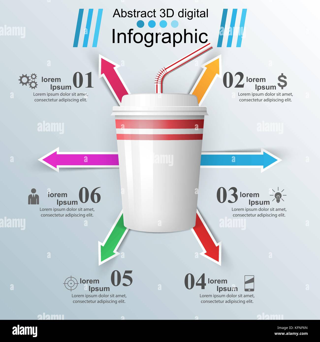 Cup of coffee, tea - business infographic Stock Vector Image & Art - Alamy