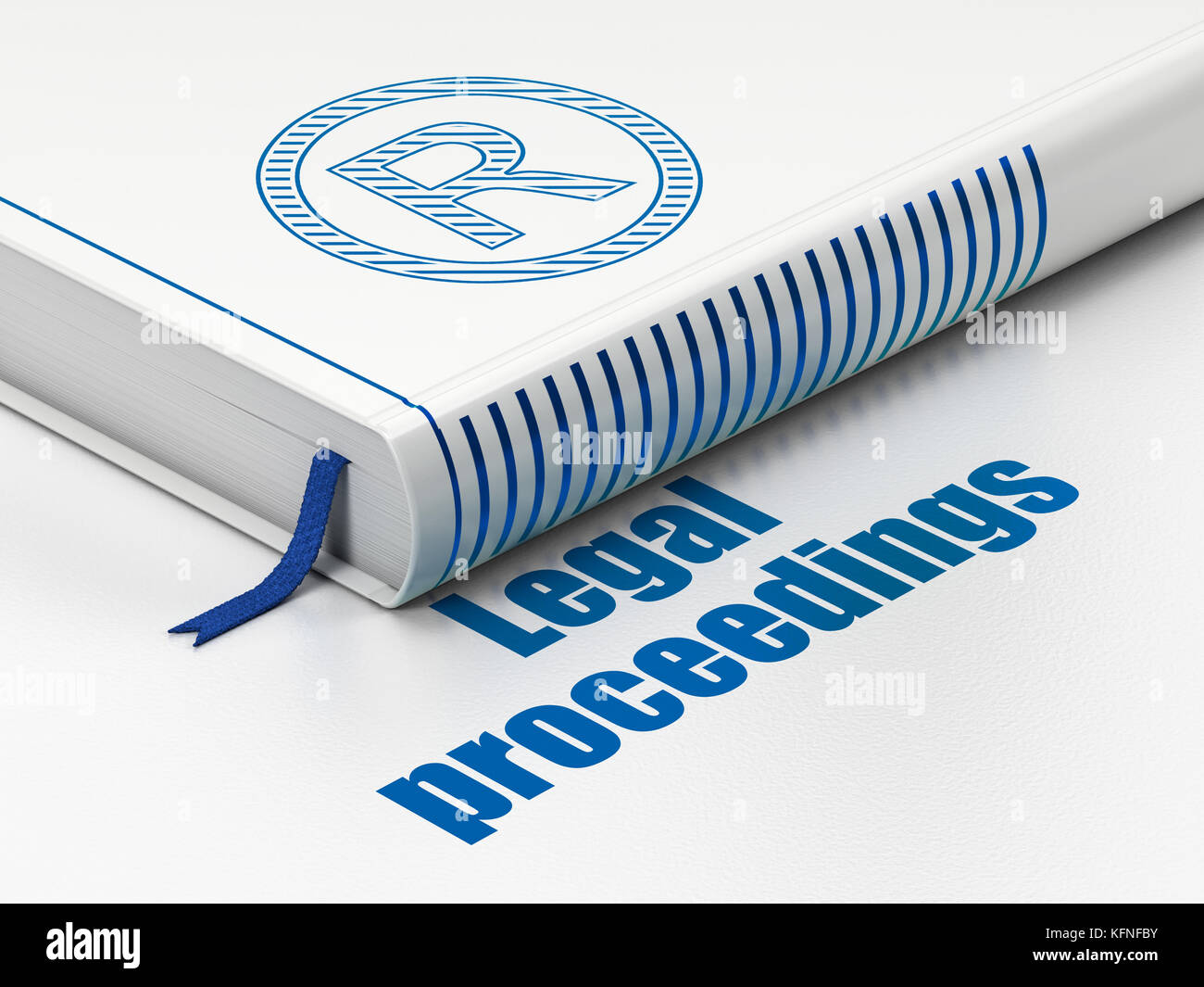 Law concept: book Registered, Legal Proceedings on white background ...
