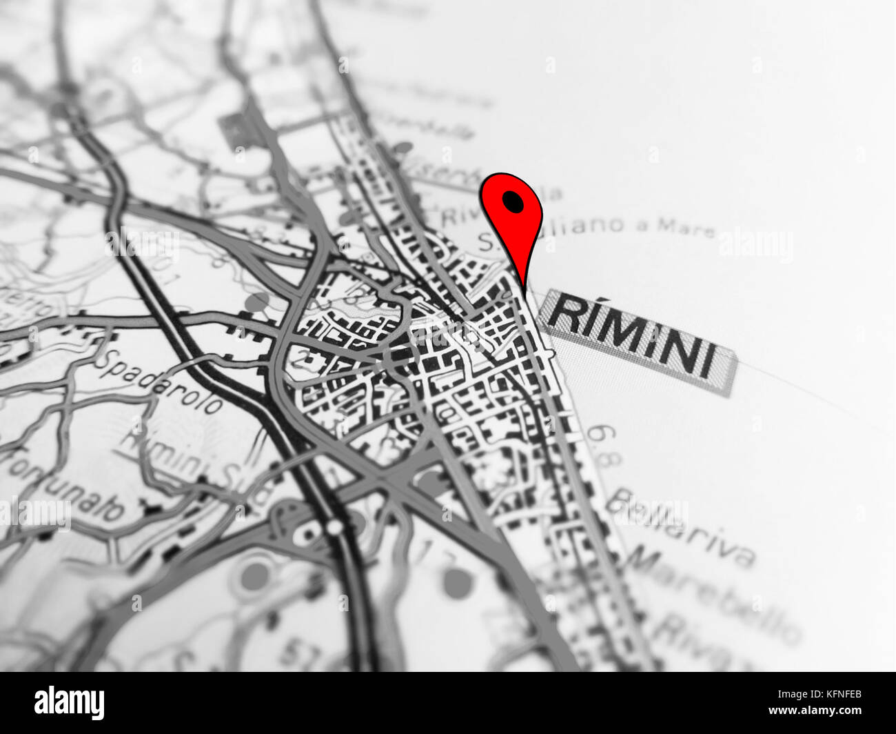 Map of rimini hi-res stock photography and images - Alamy