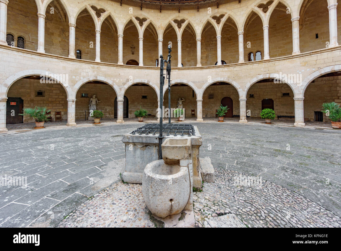 Bellver Castle interior, Mallorca Stock Photo - Alamy