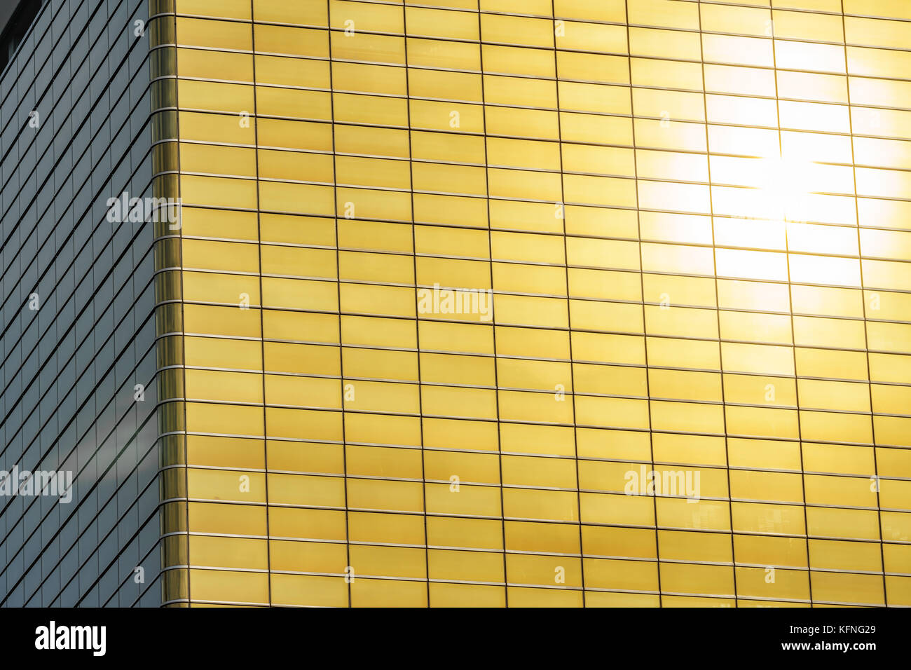 Bright yellow sun reflected in hi-res stock photography and images - Alamy