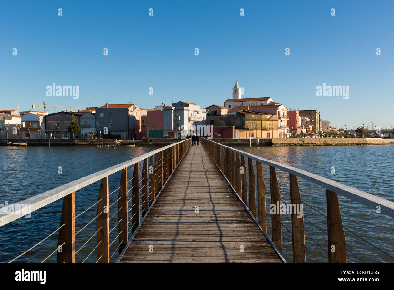 Lesina (Puglia, Italy) - Lesina Lake, the bridge between the lake and ...