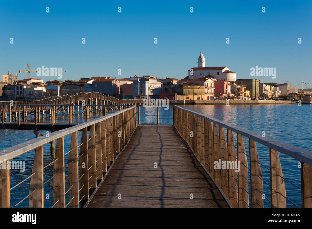 Lesina (Puglia, Italy) - Lesina Lake, the bridge between the lake and ...