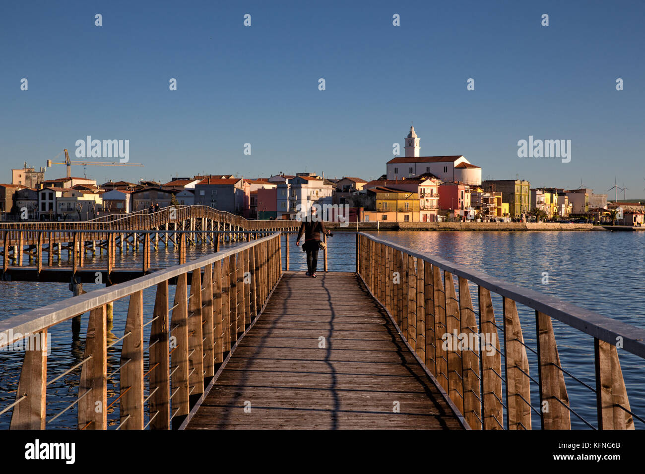 Lesina (Puglia, Italy) - Lesina Lake, the bridge between the lake and ...