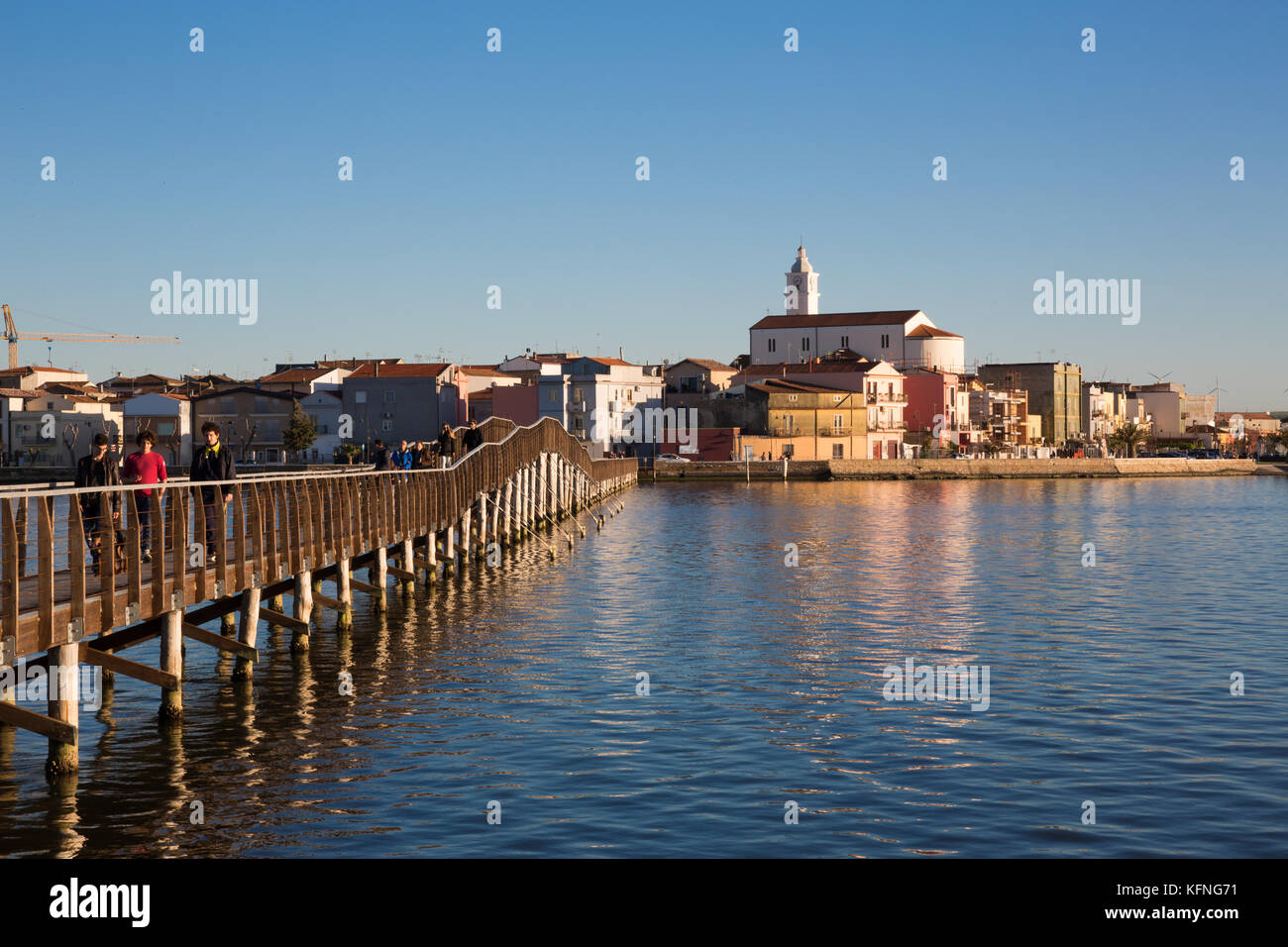 Lesina (Puglia, Italy) - Lesina Lake, the bridge between the lake and ...