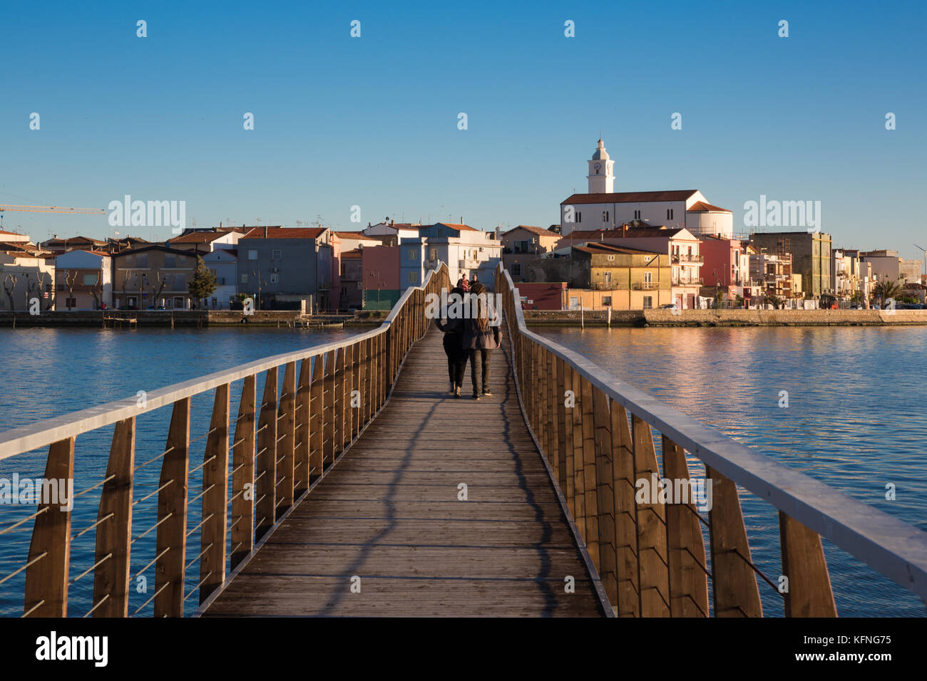 Lesina (Puglia, Italy) - Lesina Lake, the bridge between the lake and ...