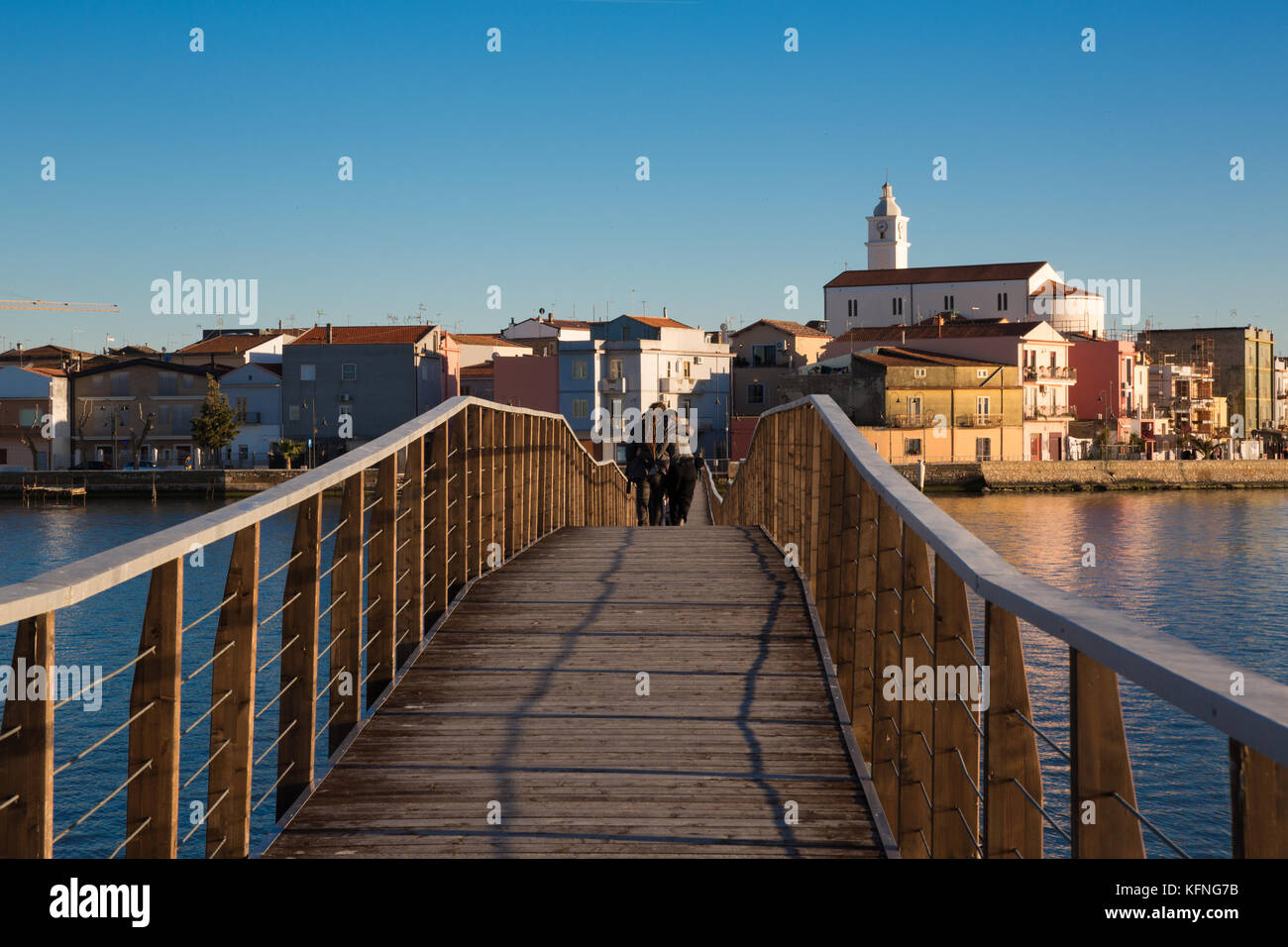 Lesina (Puglia, Italy) - Lesina Lake, the bridge between the lake and ...